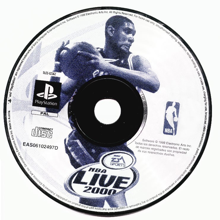 NBA Live 2000 PSX cover