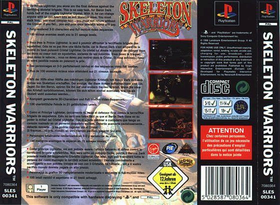 Skeleton Warriors PSX cover