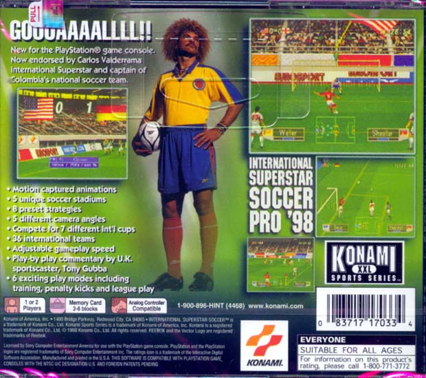 ISS Pro 98 PSX cover