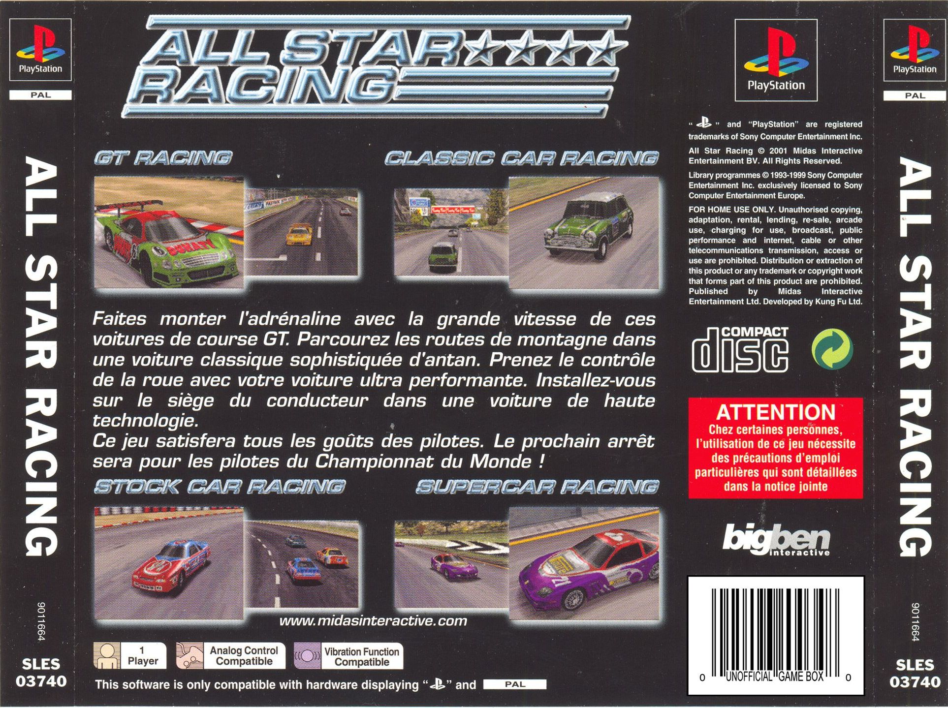 All star racing ps1 online